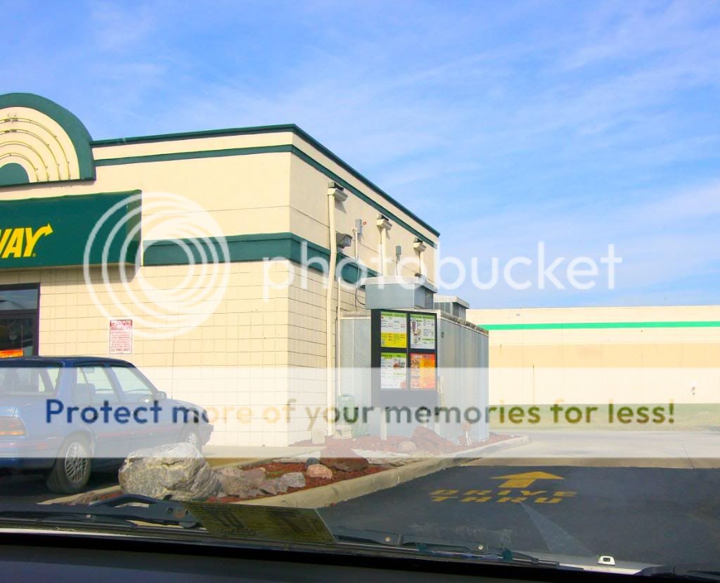 Drive-Thru Subway? (Pic Heavy) | Pro-Portional's Blog