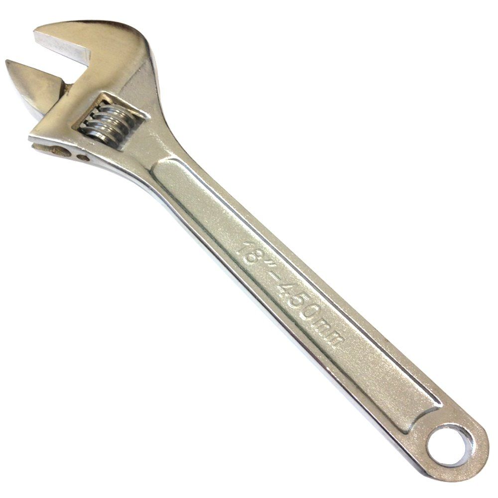 18" Adjustable Spanner, chrome vanadium 450mm Heavy Duty Adjustable ...