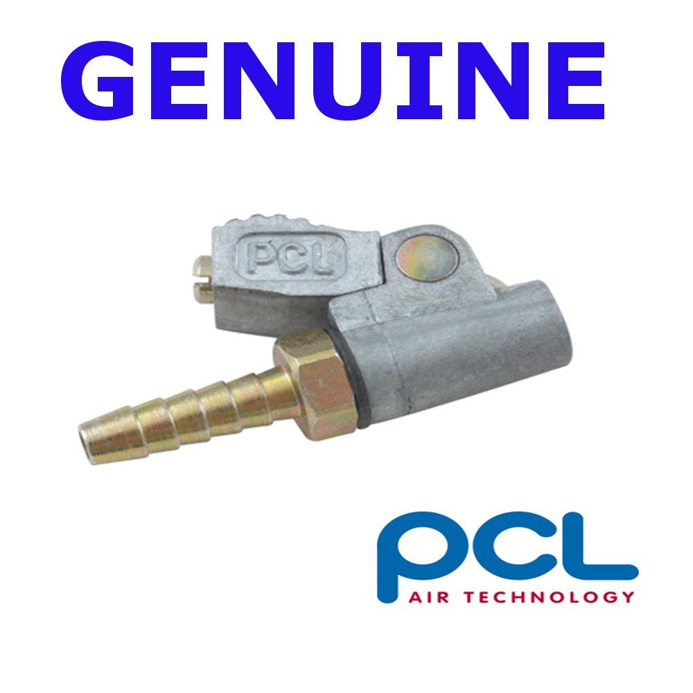Genuine PCL Tyre valve clip on connector open end 1/4 Hose tail - tyre ...