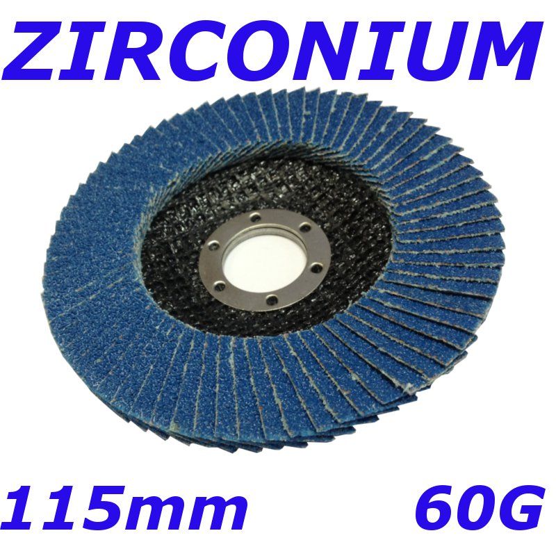 115 x 22.2mm Zirconium Flap discs, sanding grinding angle grinder flap ...