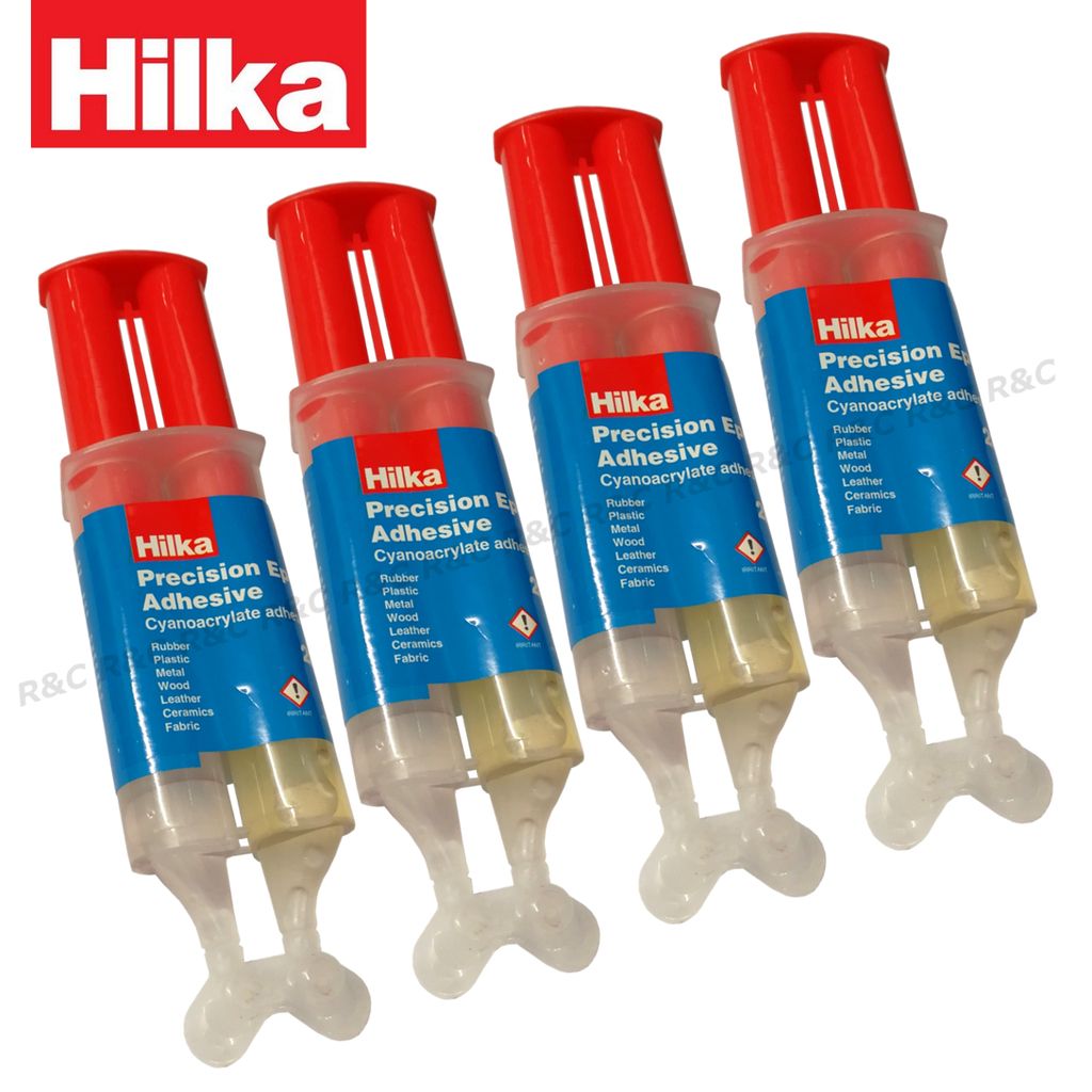 PACK OF 4) Hilka 2 Part Epoxy Resin Precision Hard Setting Strong ...